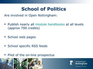 Open nottingham score presentation | PPT