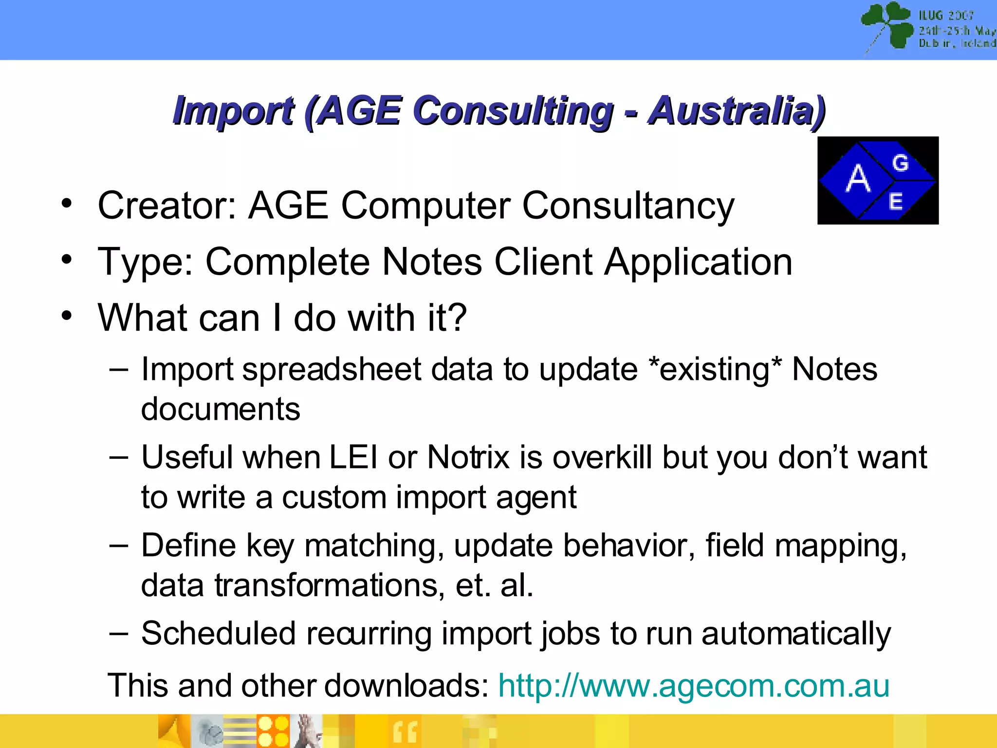 OpenNTF Blast from ILUG 2007 | PPT