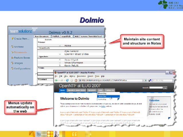 OpenNTF Blast from ILUG 2007 | PPT