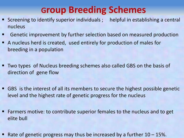 Nucleus breeding system | PPTX | Agriculture | Industries