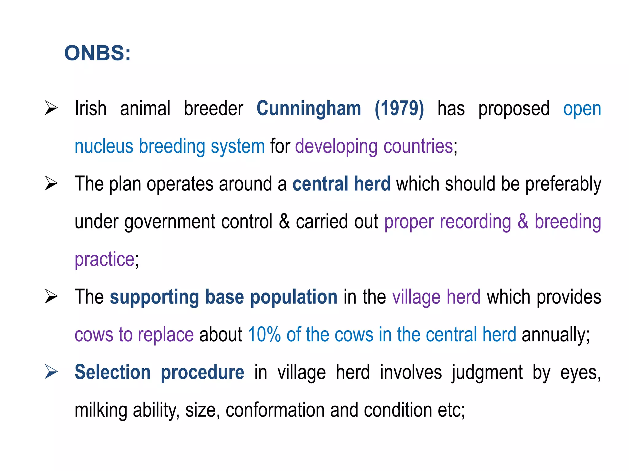 Open Nucleus Breeding System (ONBS) | PDF