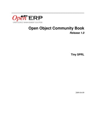 Openobject contribute | PDF