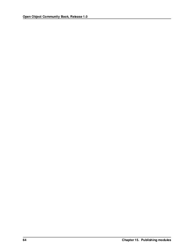 Openobject contribute