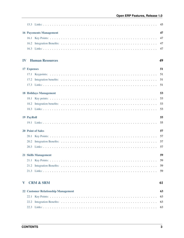 Openobject features | PDF