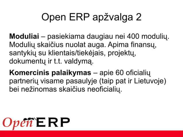 Openobject platforma | PPT