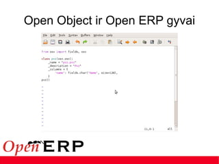 Openobject platforma | PPT
