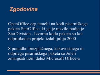Open office | ODP