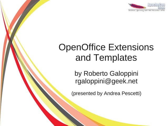 Openoffice extensions and templates | PPT
