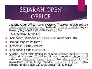 Open office full ppt kelompok 2 komputer | PPT