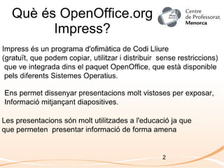 Openoffice impress | PDF