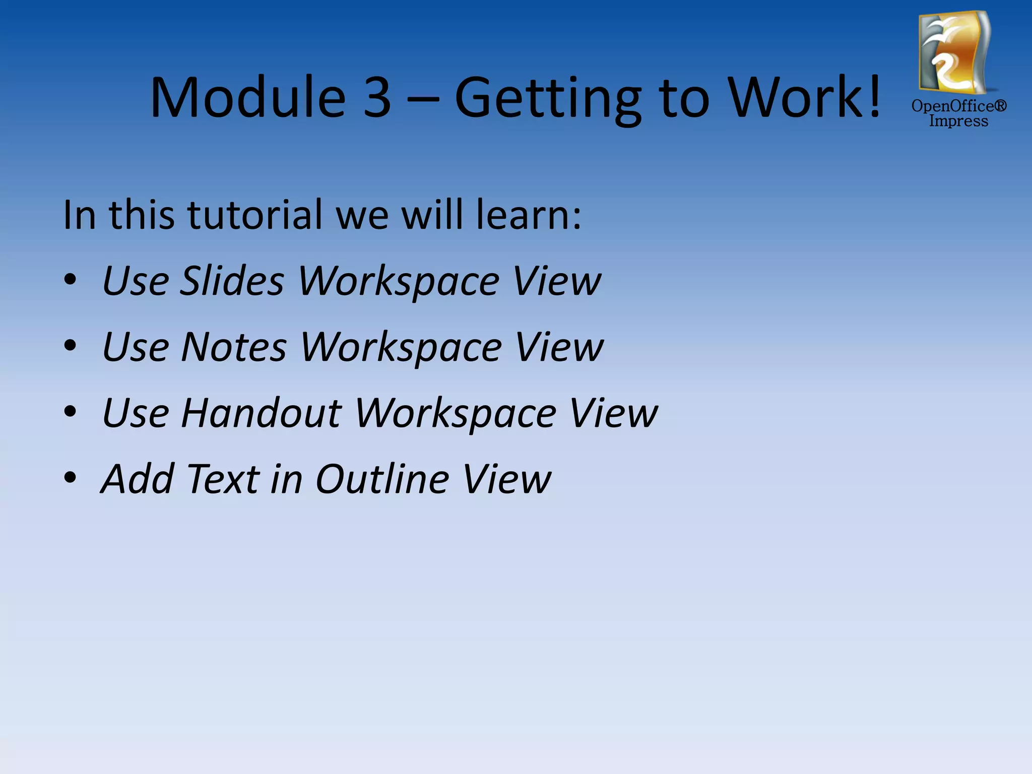 Open Office - Impress Tutorial | PDF