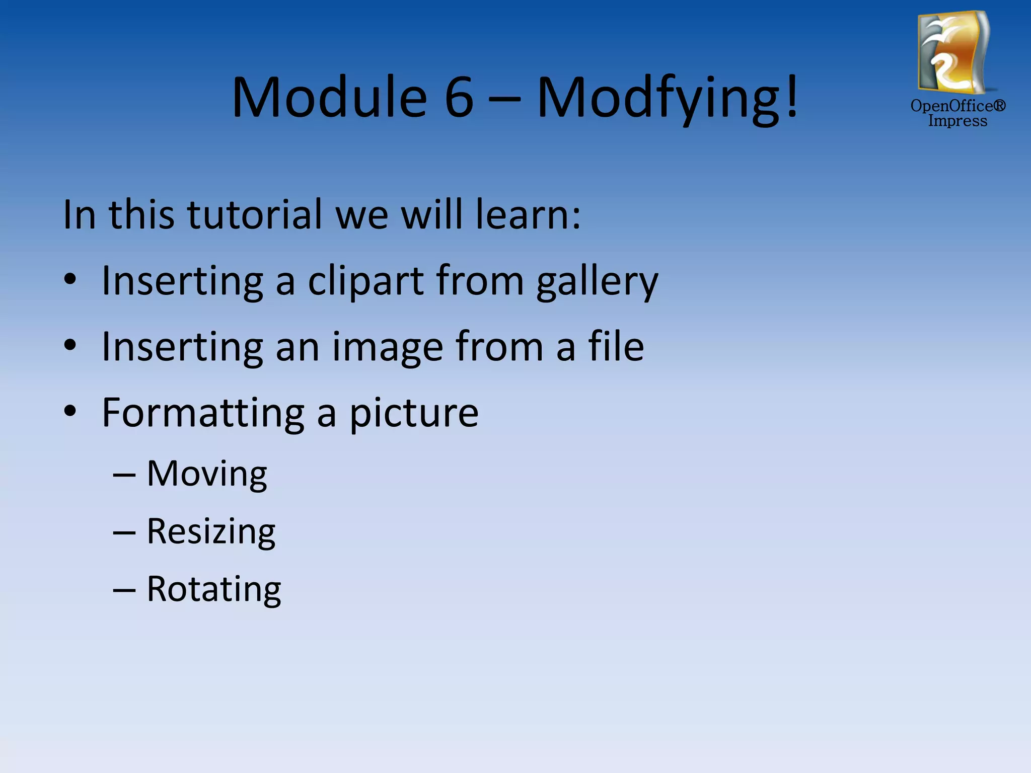 Open Office - Impress Tutorial | PDF