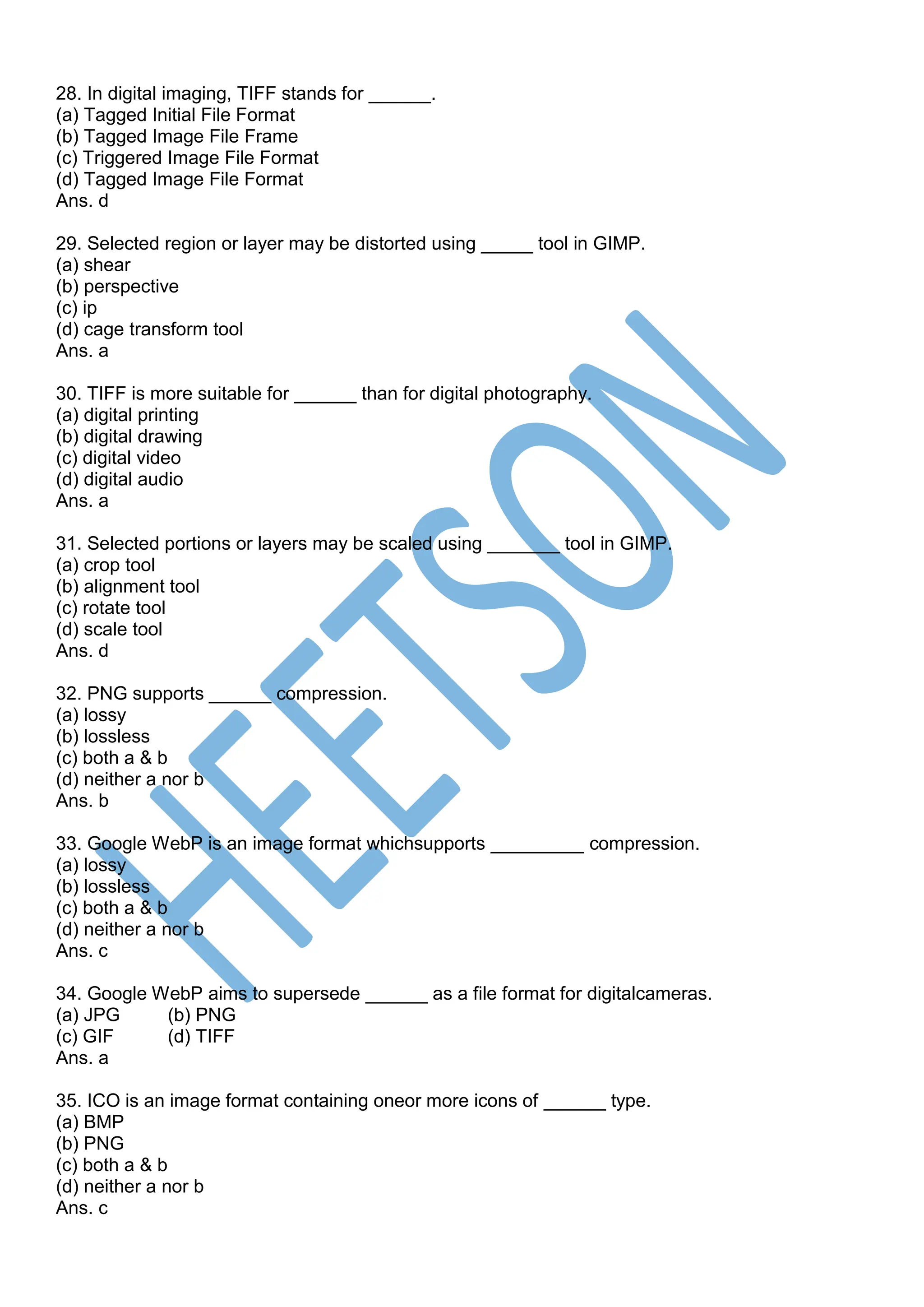 Open Office MCQ (OpenOffice Questions and Answers) | PDF