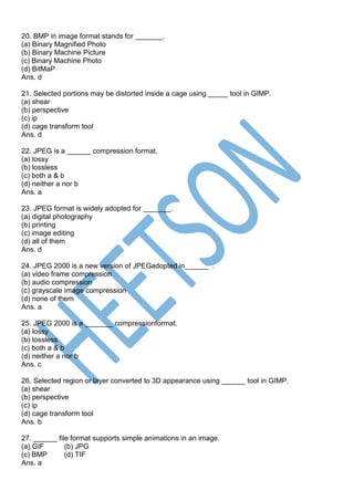 Open Office MCQ (OpenOffice Questions and Answers) | PDF