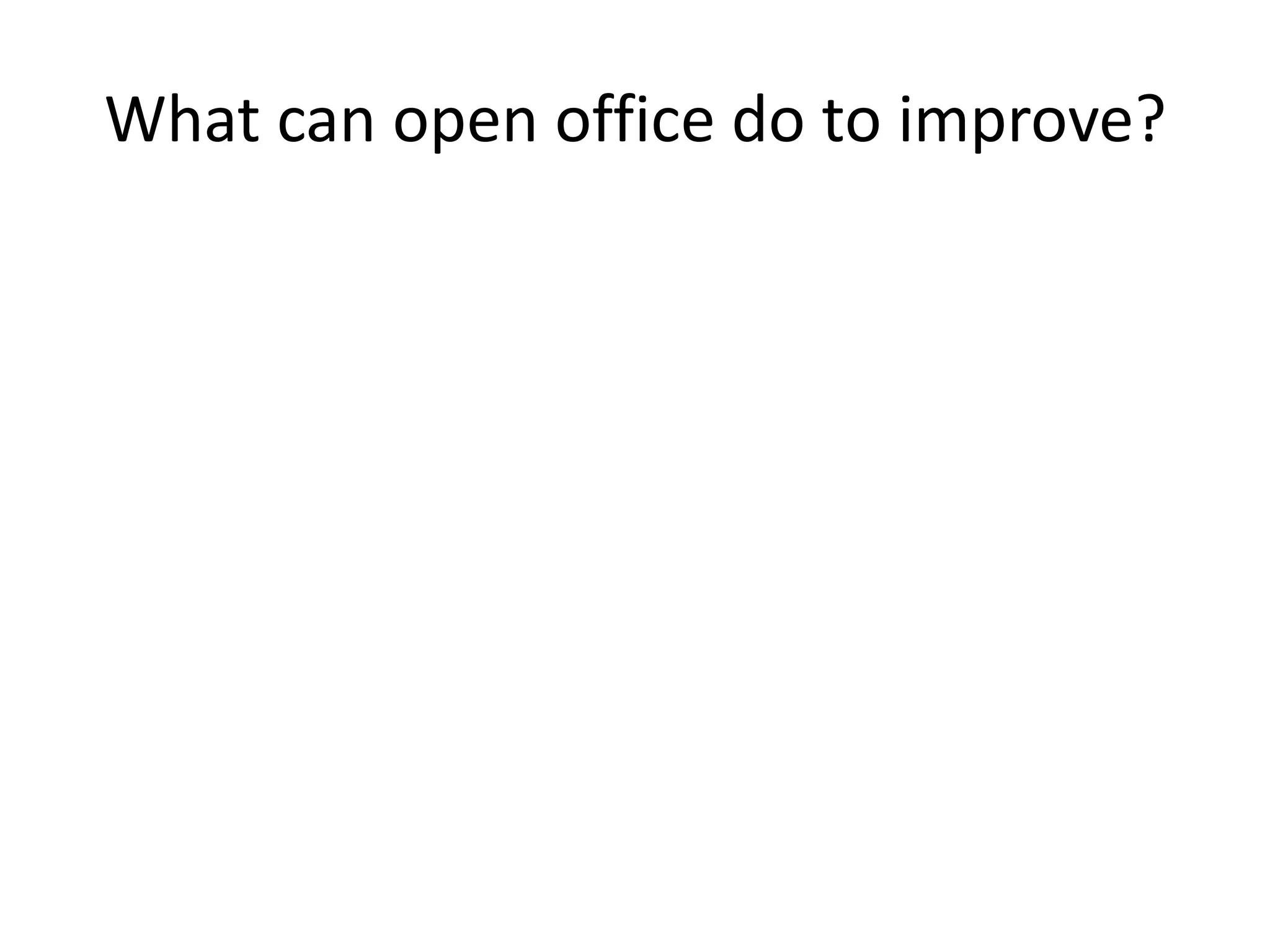 Open Office Vs Microsoft Office Pptx