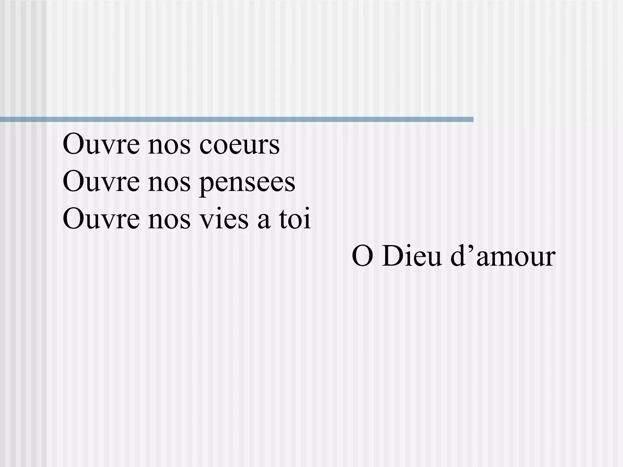 Open our hearts | PPS