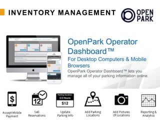 Open park smart-community-solution | PPT