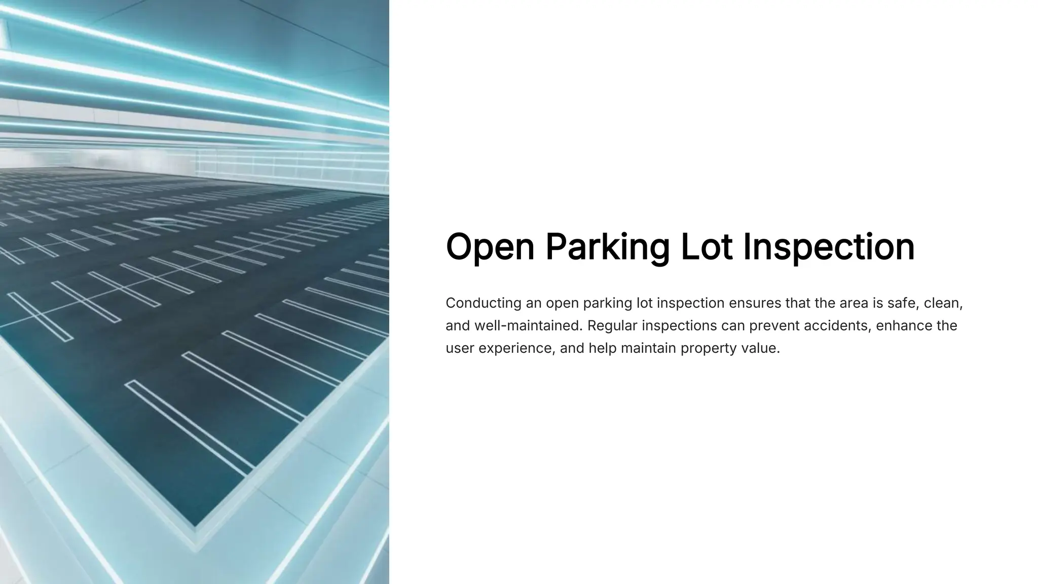 Open Parking Lot Inspection with eAuditor Audits & inspections | PDF