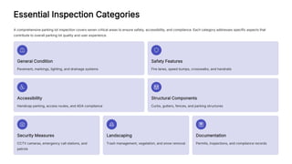 Open Parking Lot Inspection with eAuditor Audits & inspections | PDF