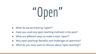 Open Pedagogy: Teaching with WordPress & the CUNY Academic Commons | PPT