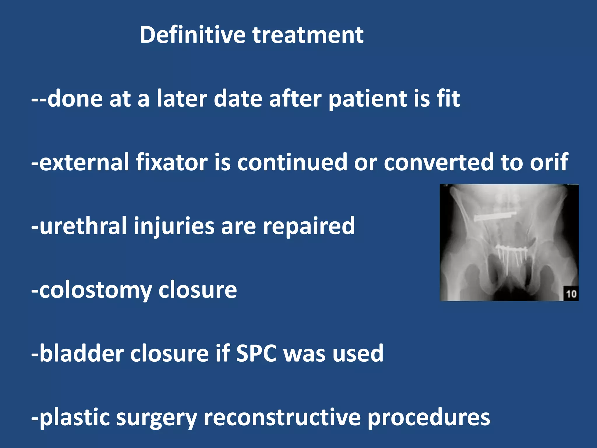 Open pelvic trauma and associated injury management | PPTX