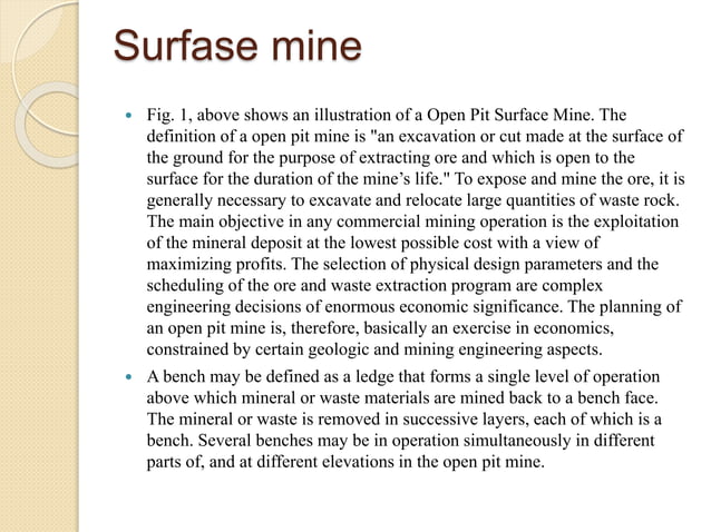 Open pit mining | PPTX