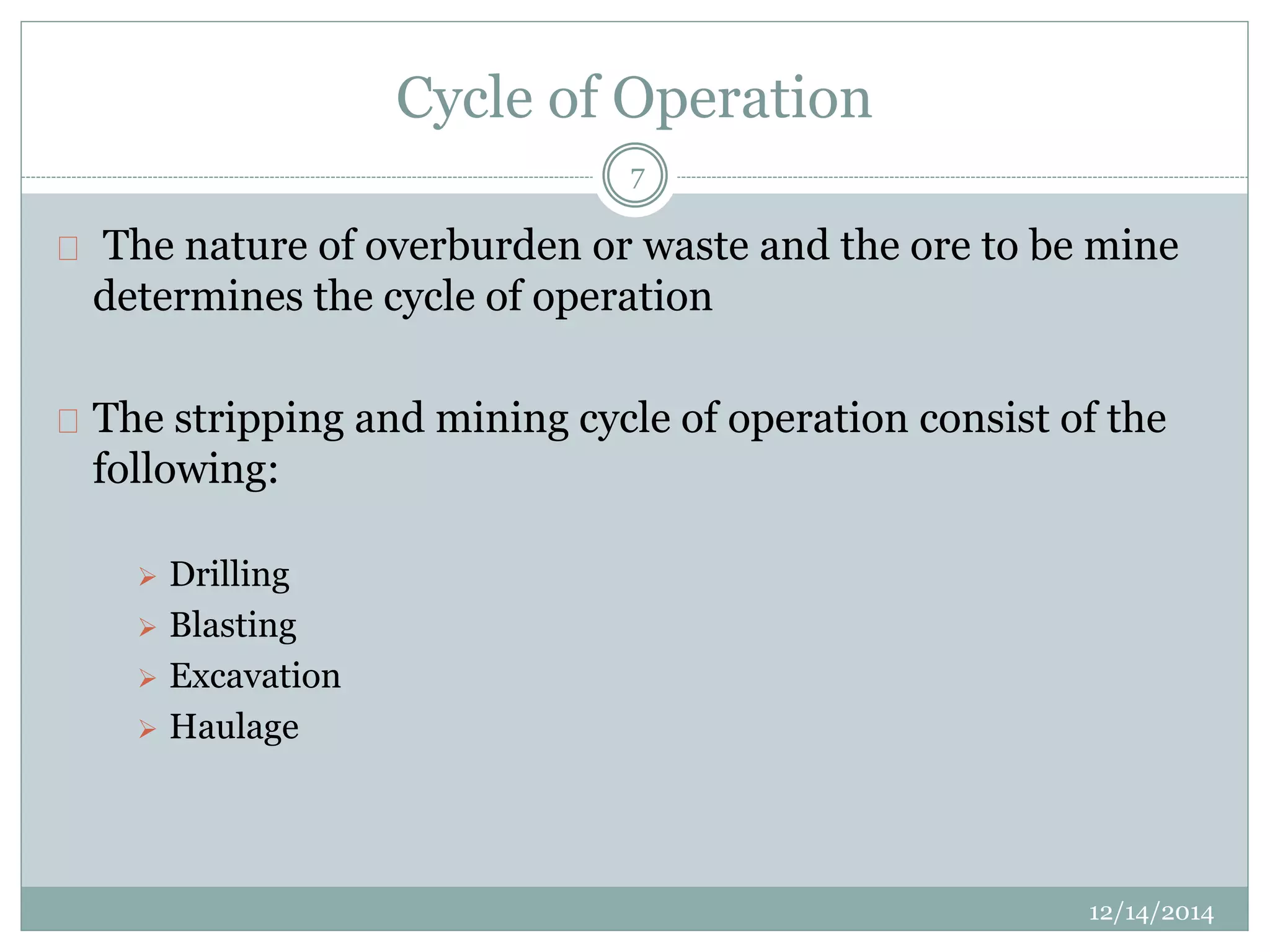 Open pit mining | PPTX