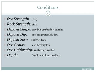 Open pit mining | PPTX