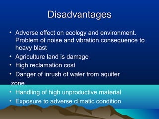 Open pit mining | PPT