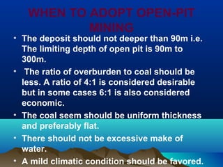 Open pit mining | PPT
