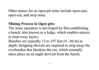 Open pit mining | PDF