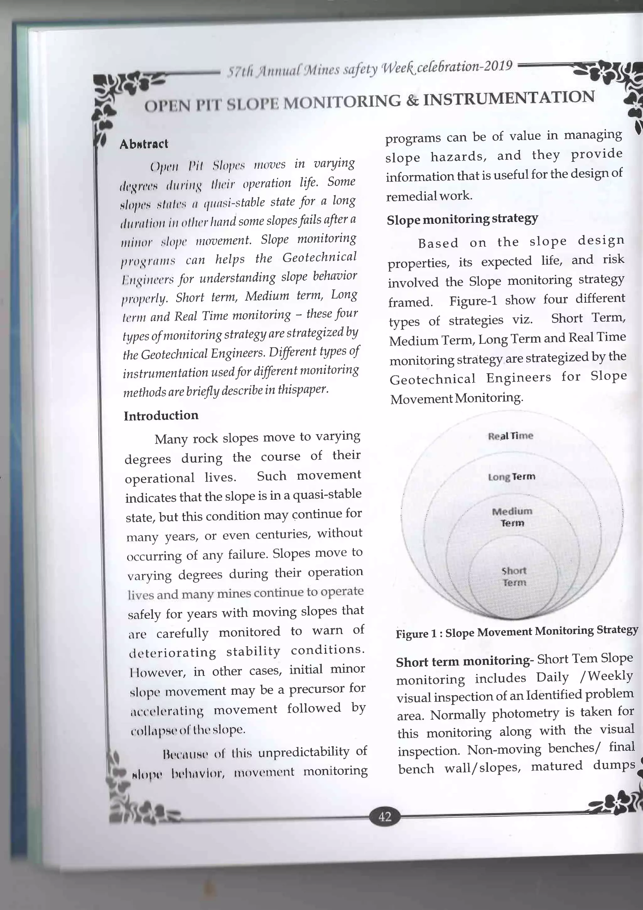 Open pit slope monitoring and instrumentation | PDF