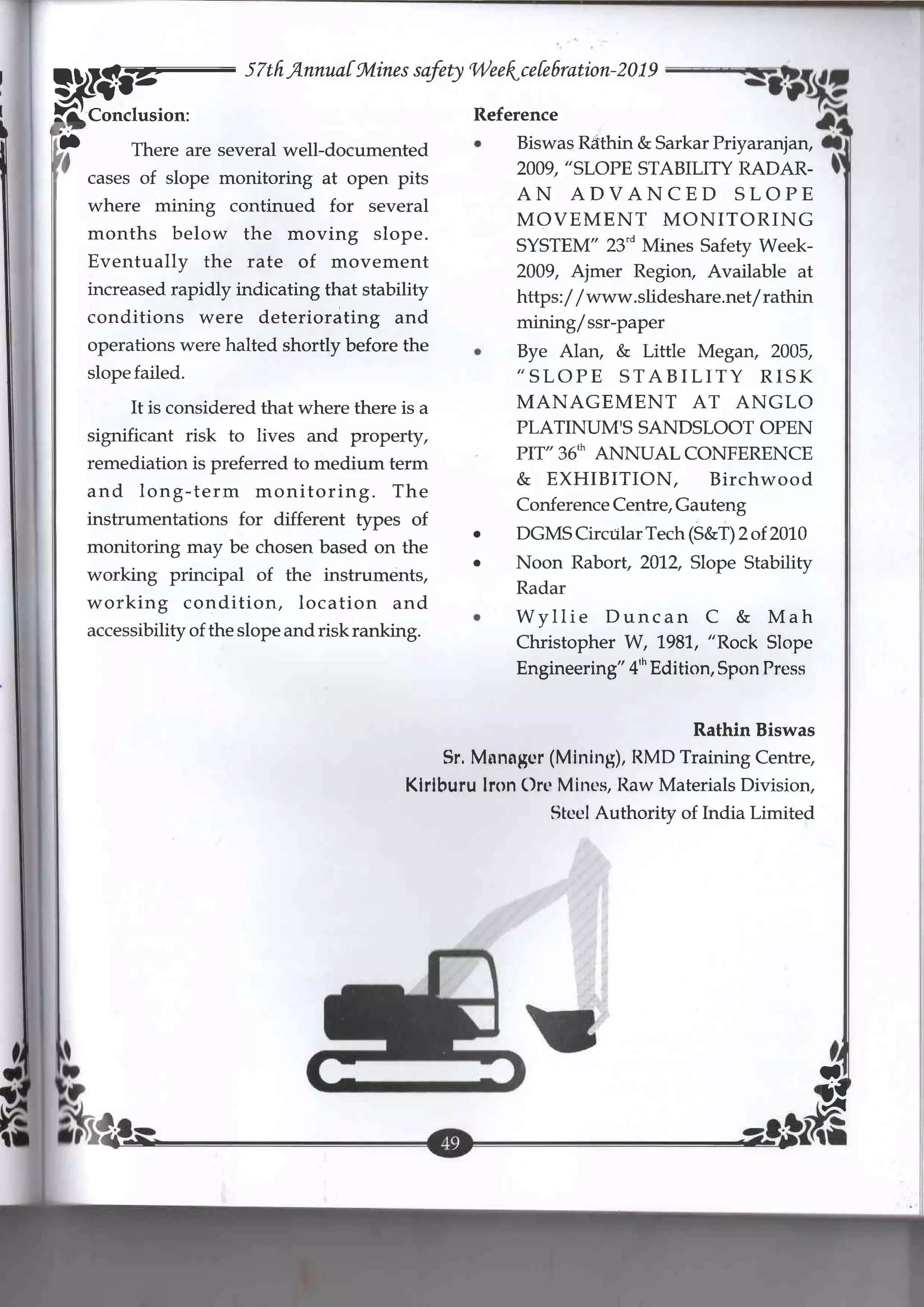 Open pit slope monitoring and instrumentation | PDF