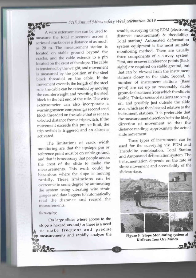 Open pit slope monitoring and instrumentation | PDF | Civil Engineering ...