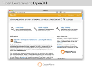 OpenPlans Overview | PPT