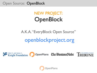 OpenPlans Overview | PPT