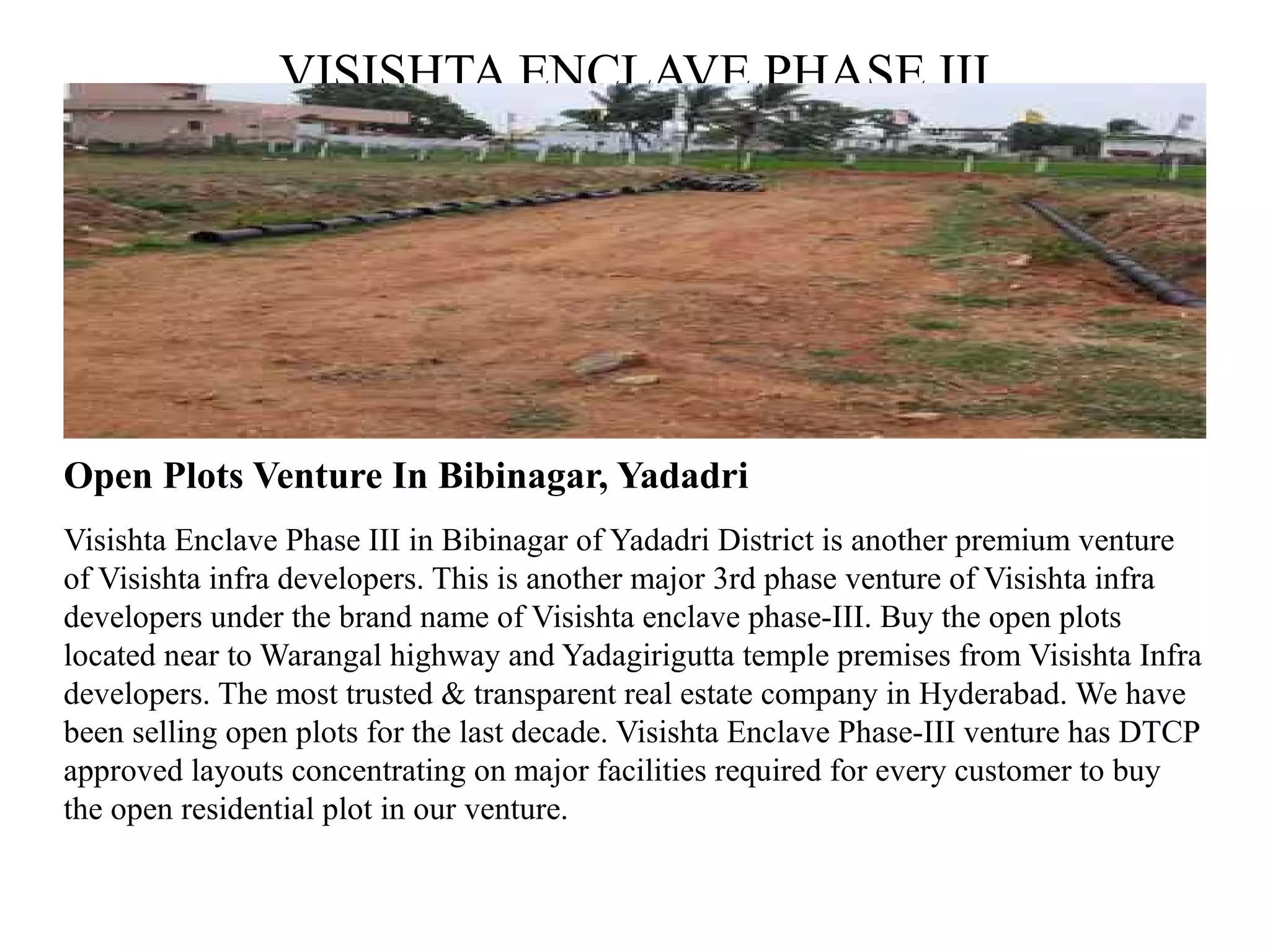 Open plots at Bibinagar | ODP