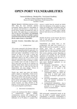 Open port vulnerability | PDF