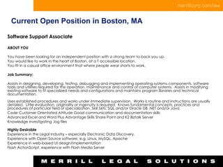 Open position slides may 2010 | PPT | Computing | Technology & Computing