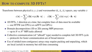 Fine grained asynchronism for pseudo-spectral codes - with application to turbulence | PPT