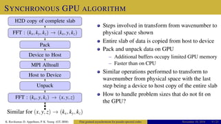 Fine grained asynchronism for pseudo-spectral codes - with application to turbulence | PPT