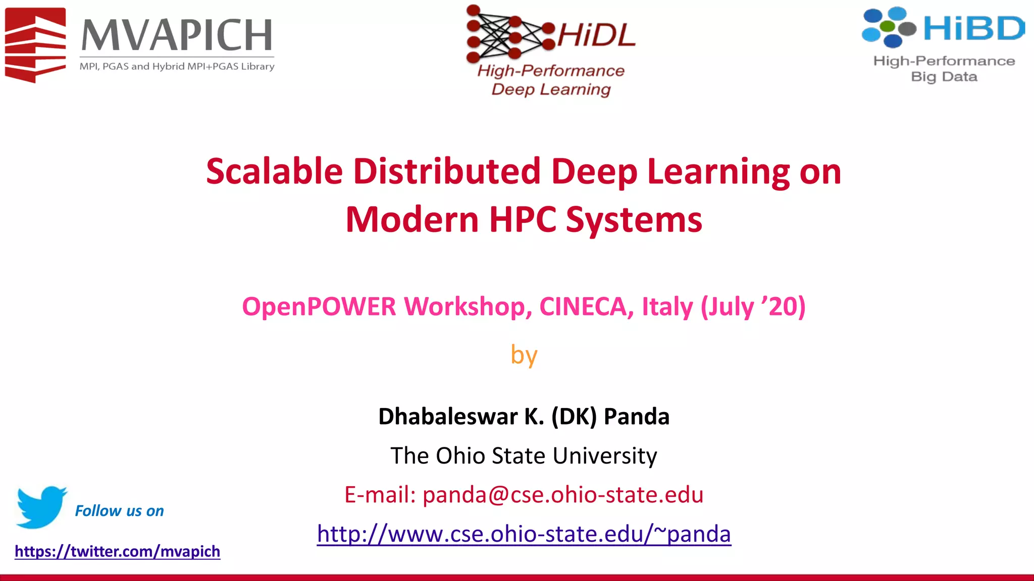 Scallable Distributed Deep Learning on OpenPOWER systems | PPT