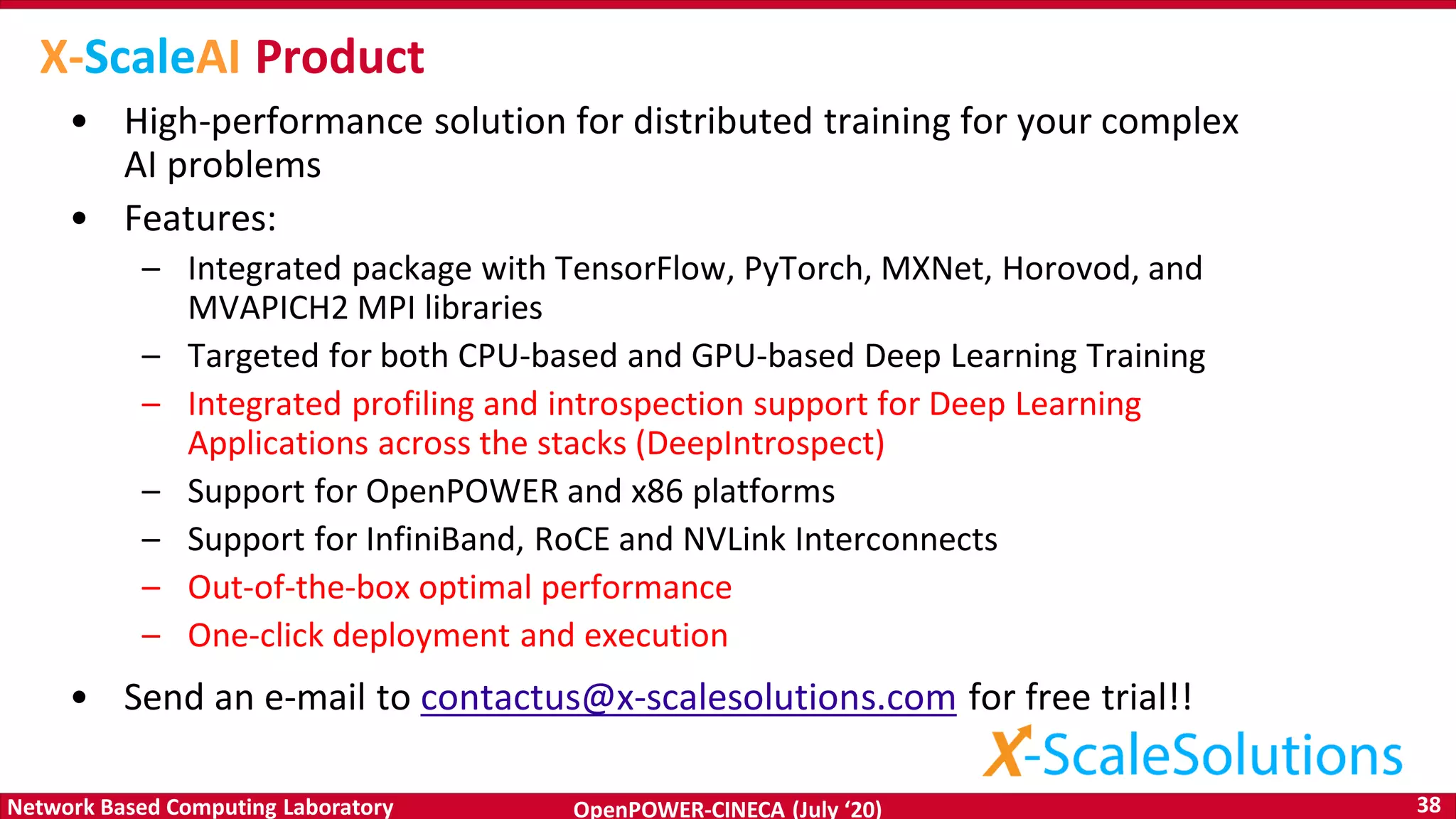 Scallable Distributed Deep Learning On Openpower Systems Ppt