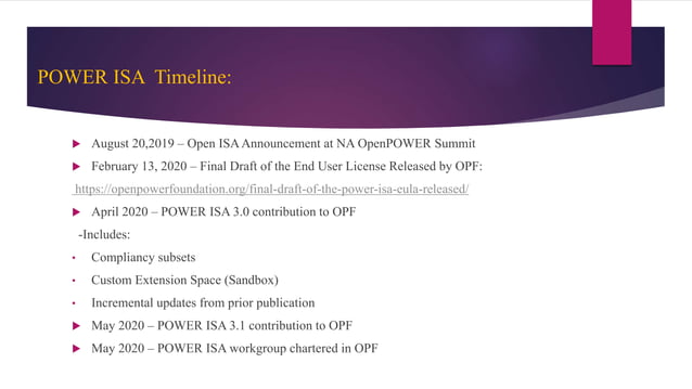 Open POWER Cores and ISA | PPTX | Computing | Technology & Computing