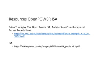Open POWER Cores | PDF | Computing | Technology & Computing
