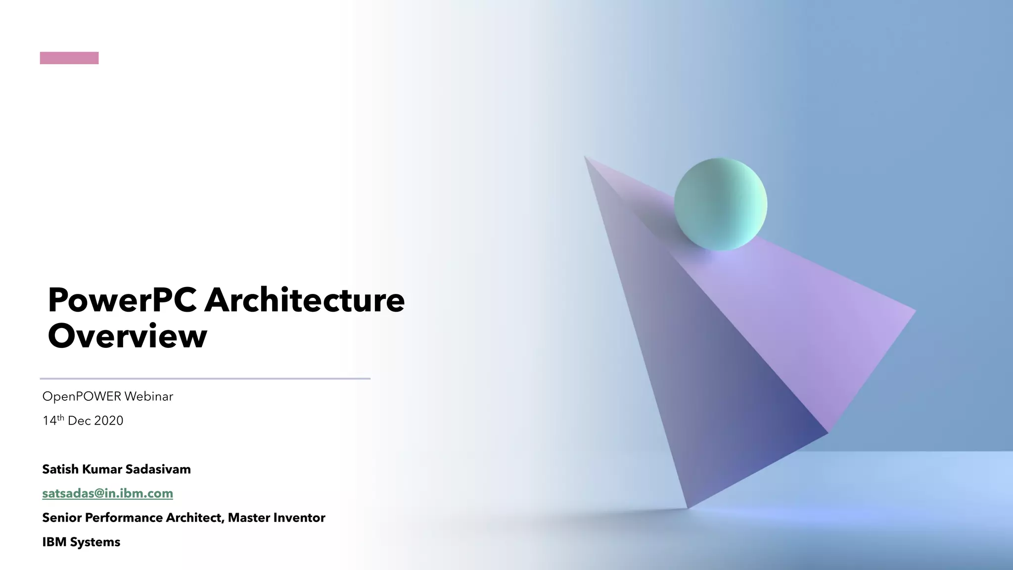 POWER ISA introduction and what’s new in ISA V3.1 (Overview) | PDF