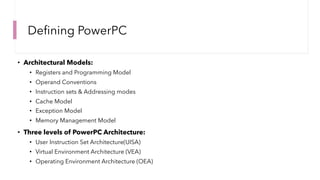 POWER ISA introduction and what’s new in ISA V3.1 (Overview) | PDF