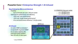 Architecture innovations in POWER ISA v3.01 and POWER10 | PDF