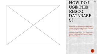 Library Databases | PPSX | Databases | Computer Software and Applications