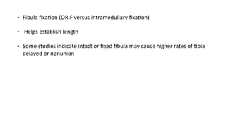 Tibia shaft fracture and fibula shaft fracture | PDF